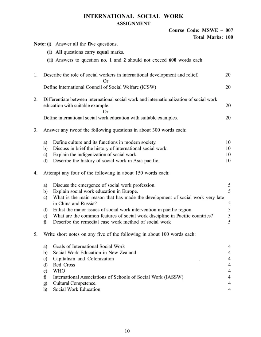 MSW-001 Origin and Development of Social Work in English Solved ...